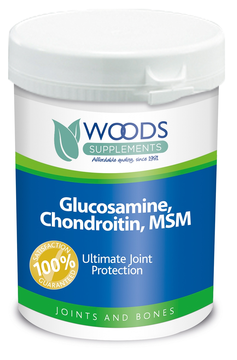 Glucosamine, Chondroitin & MSM Standard Strength Woods Health ...
